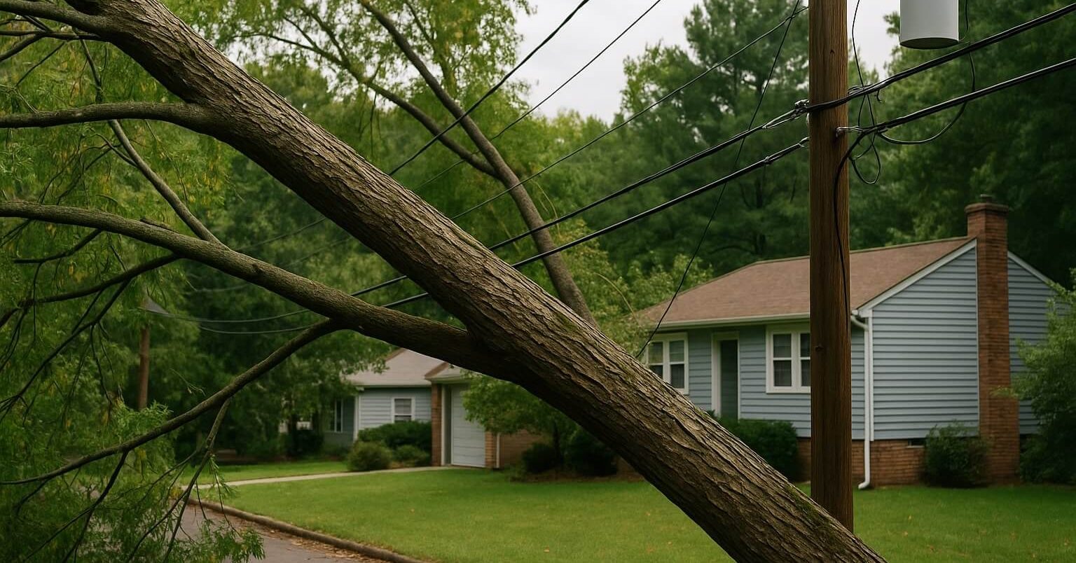 What to Do When a Tree Falls on Power Lines - 770 Arborist | Best ...